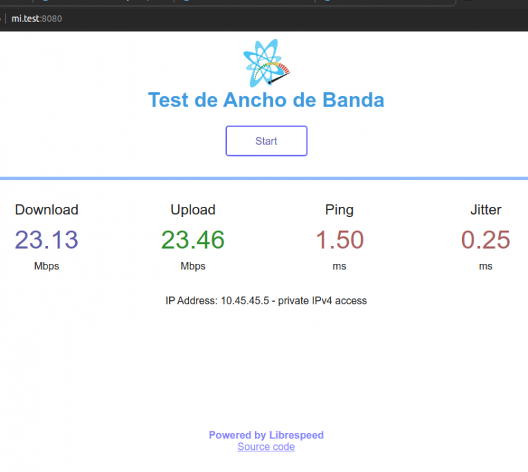 Sislander – Test de Ancho de Banda Interno (LAN) en Sislander